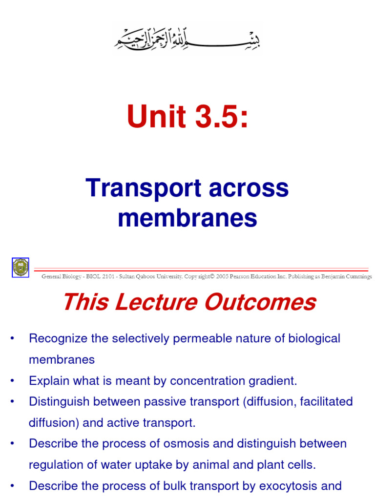 Membrane Transport Mechanisms Explained | PDF | Cell Membrane | Osmosis