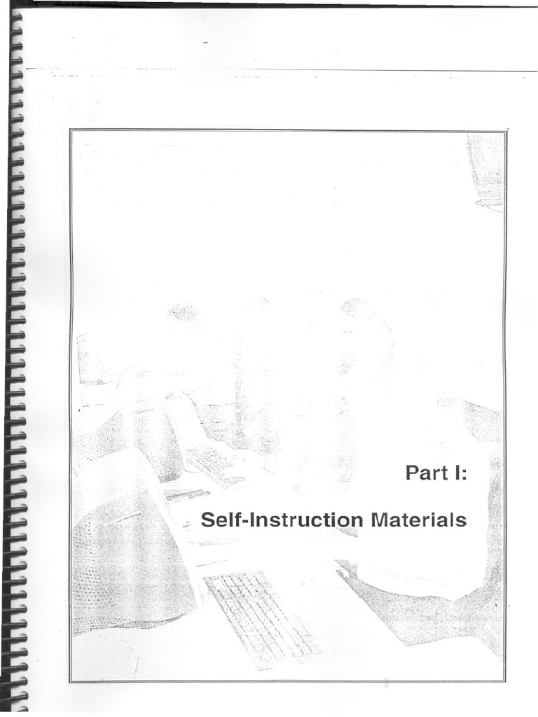 05 - PART I - Self-Instruction Materials | PDF