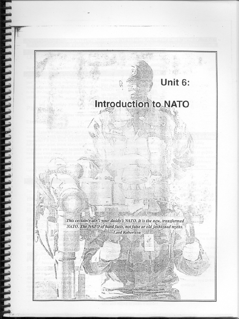 11 - Unit 6 - Introduction To NATO | PDF