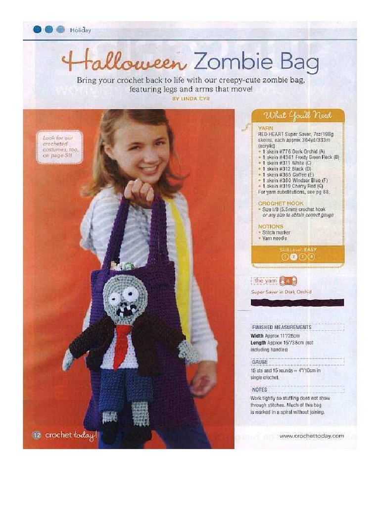 Halloween Zombie Bag | PDF