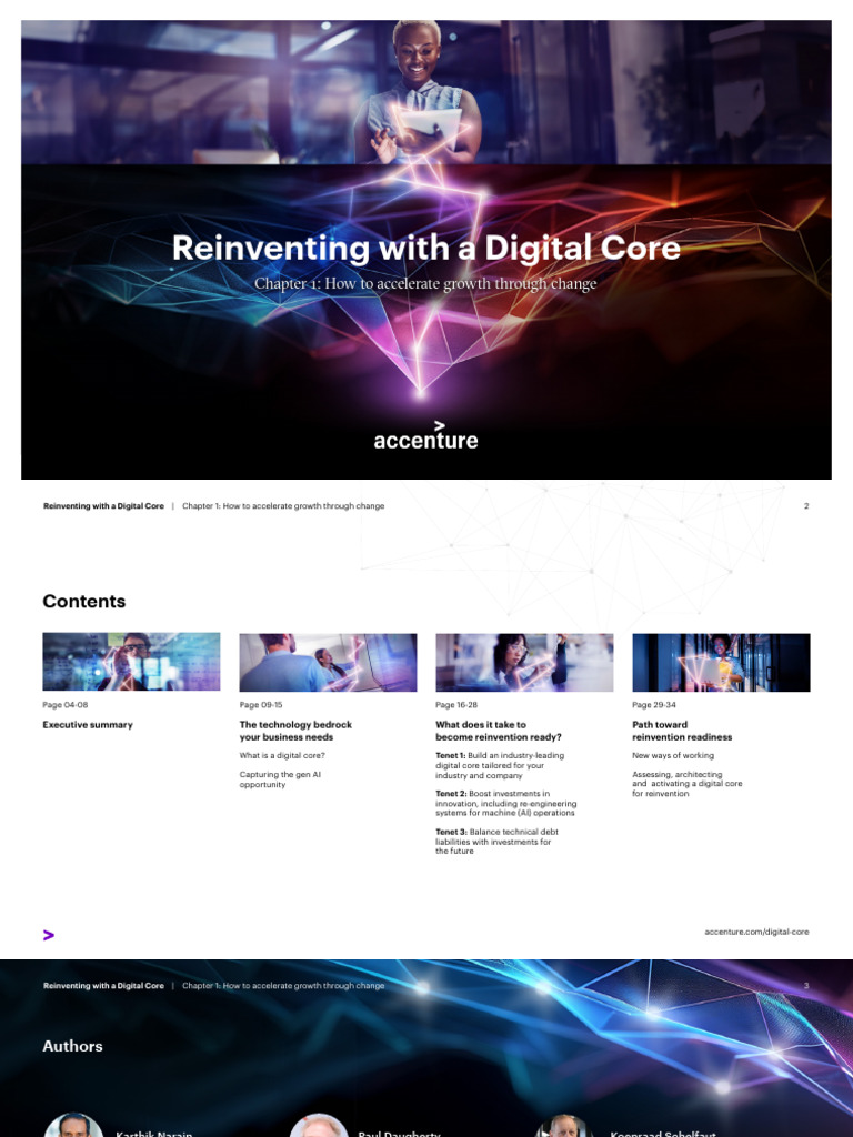 Reinventing With A Digital Core | PDF | Artificial Intelligence ...