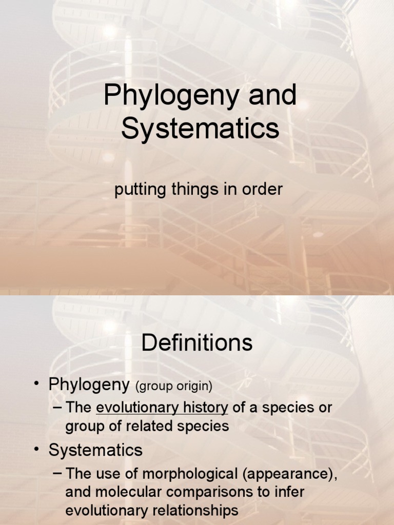Phylogeny and Systematics | PDF | Phylogenetic Tree | Species