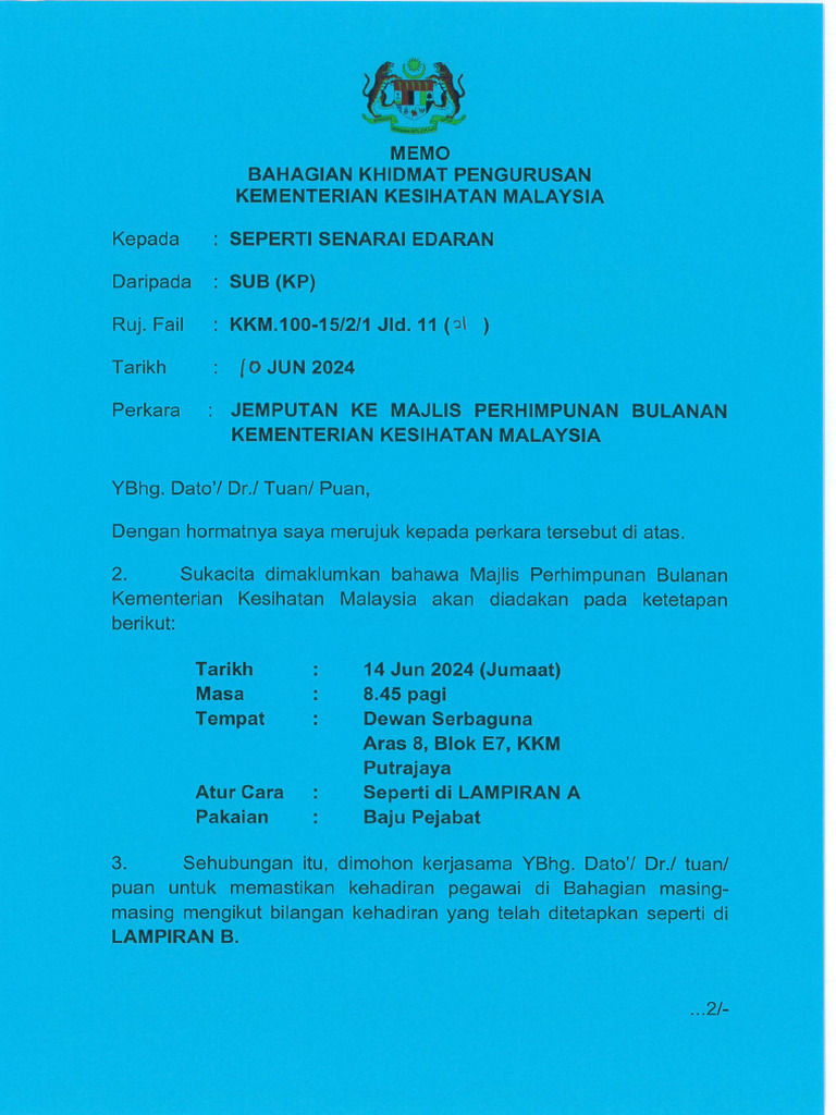 Jemputan Bahagian | PDF
