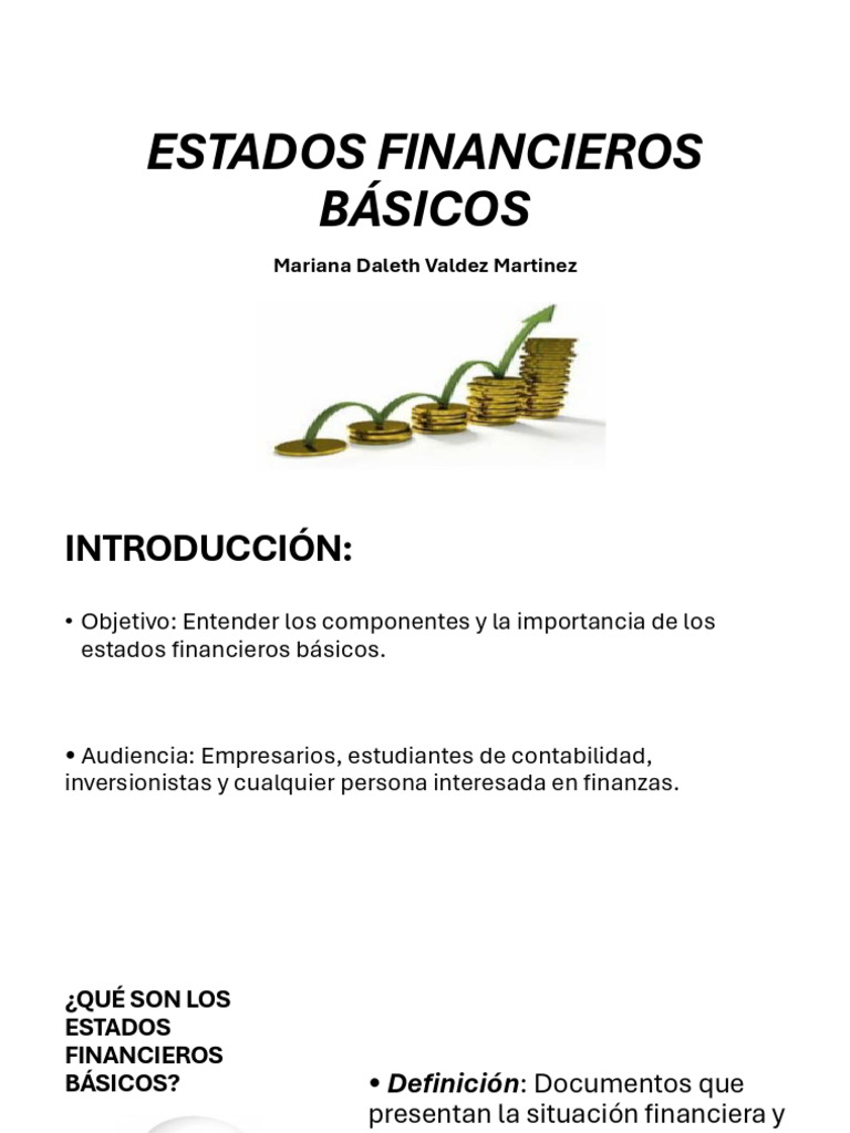 Estados Financieros Basicos | PDF | Estado financiero | Estado de resultados