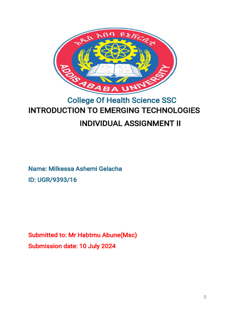 Emerging Tech. Ass2 | PDF