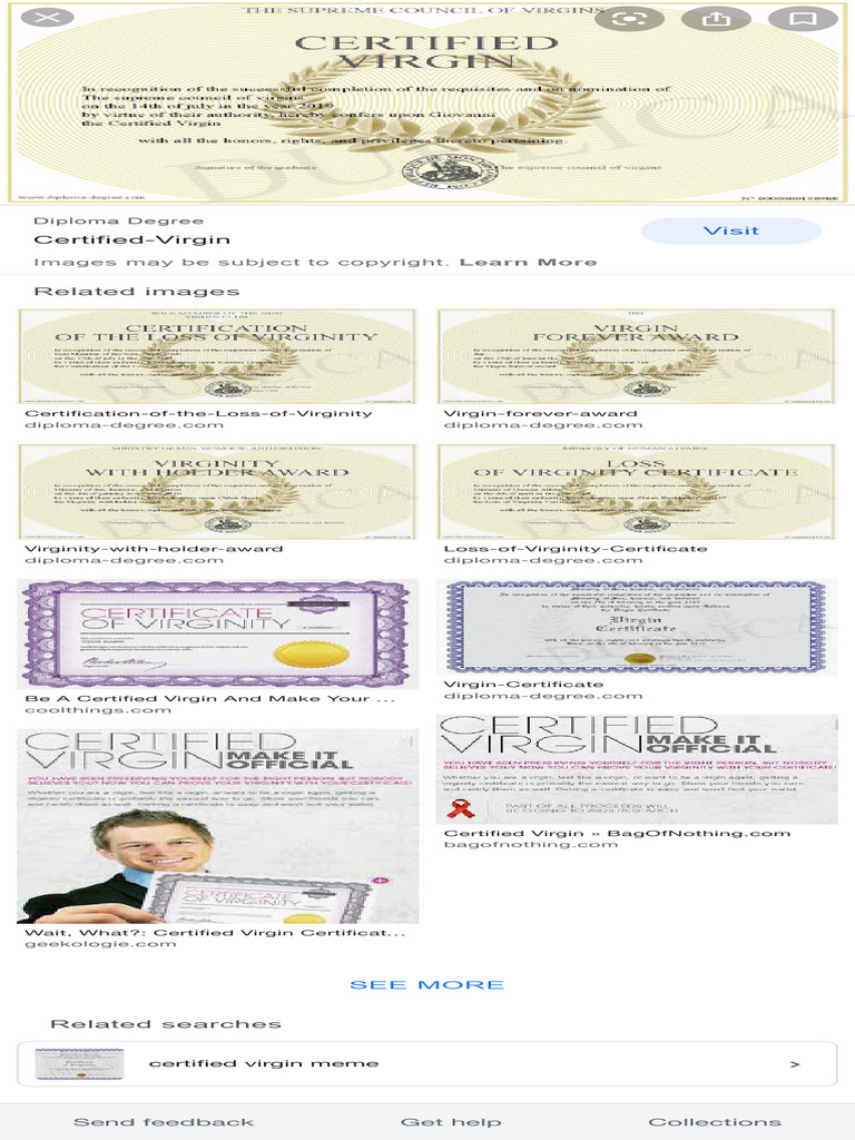 Virgin Certificate - Google Search F | PDF