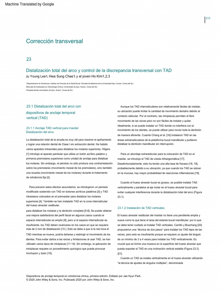 Total Arch Distalization and Control of Transverse Discrepancy With ...