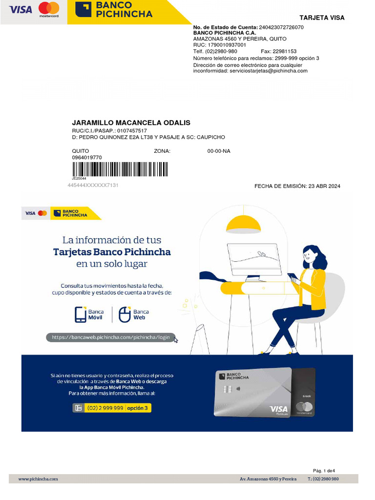 BP-Estado de cuenta-3304-Abril 2024 | Descargar gratis PDF | Finanzas y administración del ...