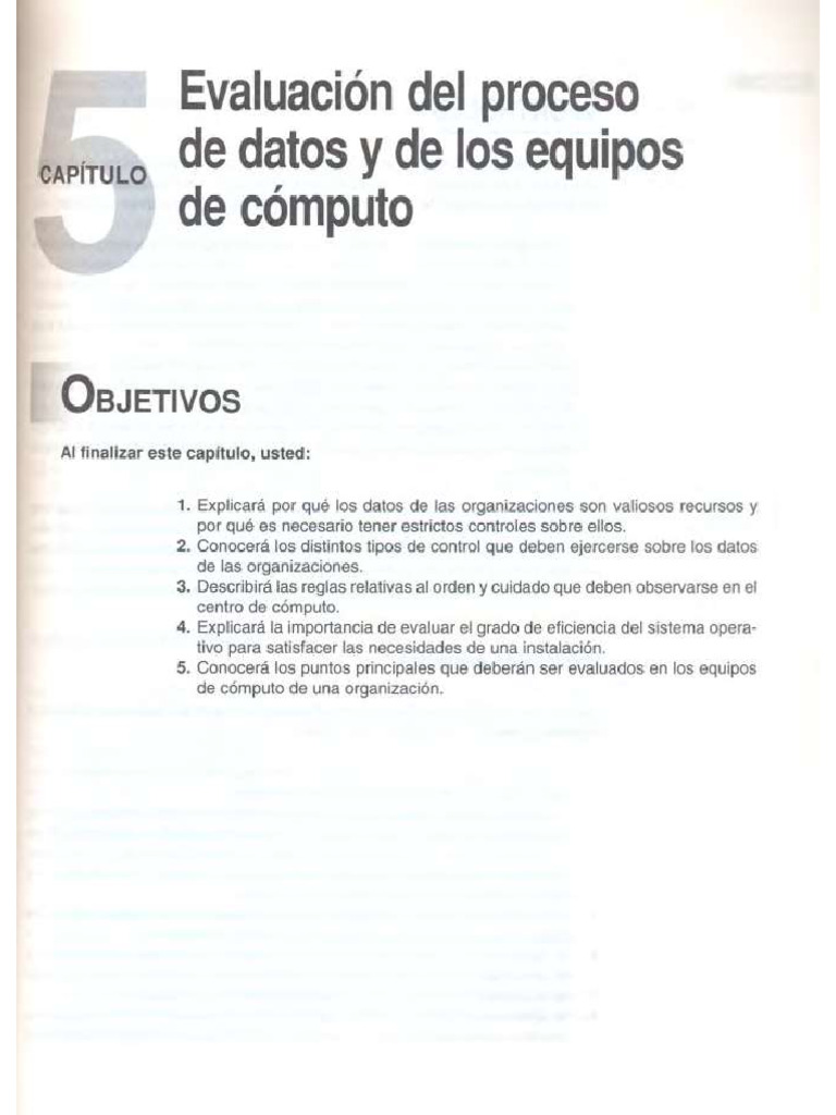 Evaluación Del Proceso de Datos y de Los Equipos de Cómputo | PDF