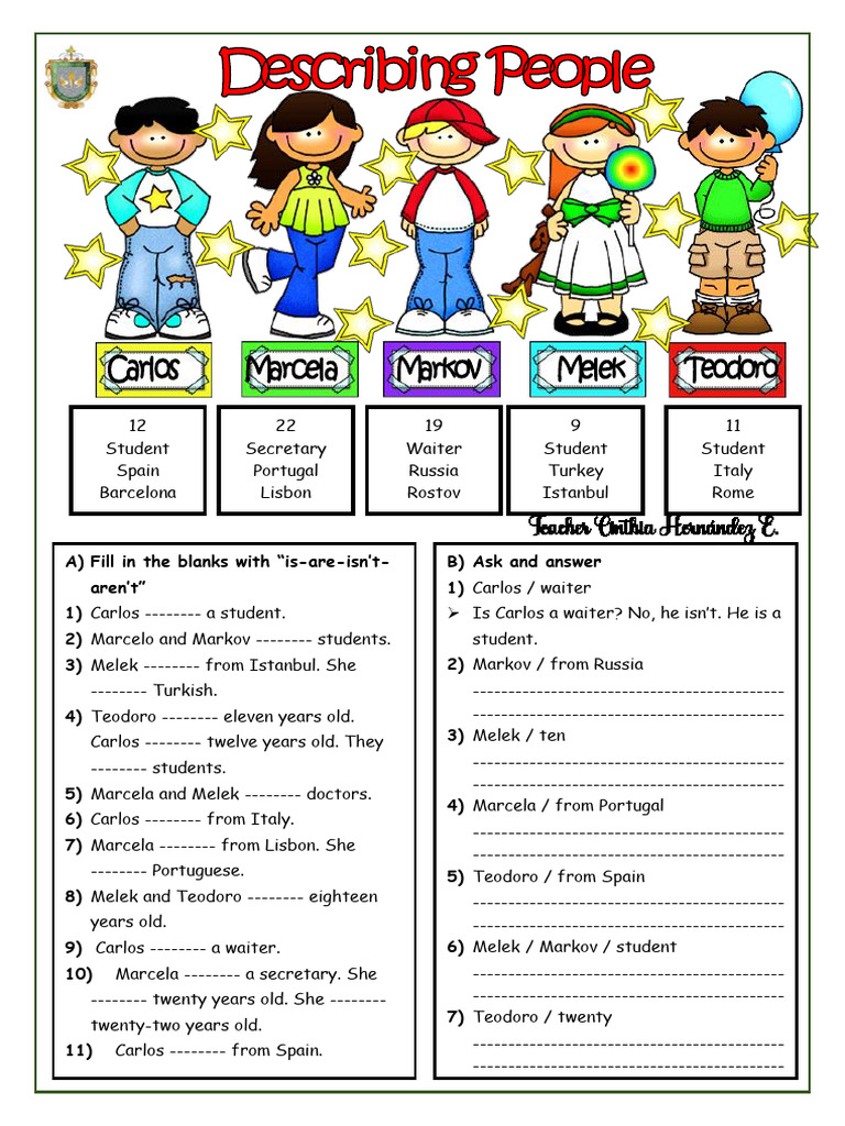 Describing People | PDF