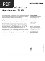Technical Data Speedmaster XL 106 | PDF | Computing