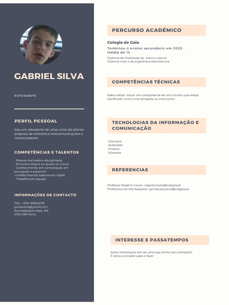 Gabriel Silva 11ETC CV | PDF