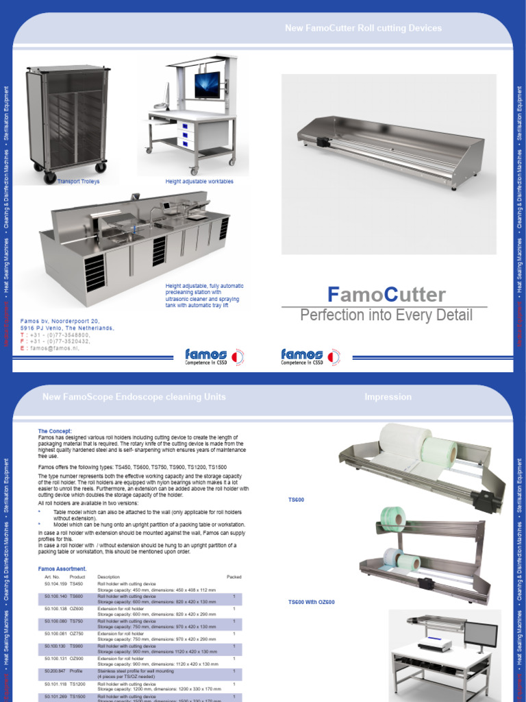 Famo Cutter | PDF | Sterilization (Microbiology) | Industrial Processes