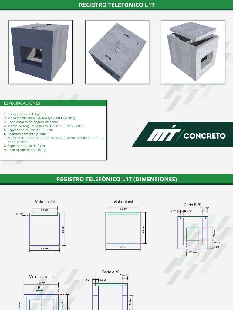 Registros Telefonicos L1T MIT Concreto | PDF