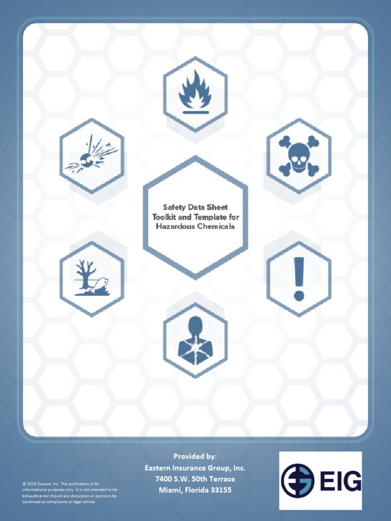 Safety Data Sheet Overview and Template | PDF | Dangerous Goods | Toxicity