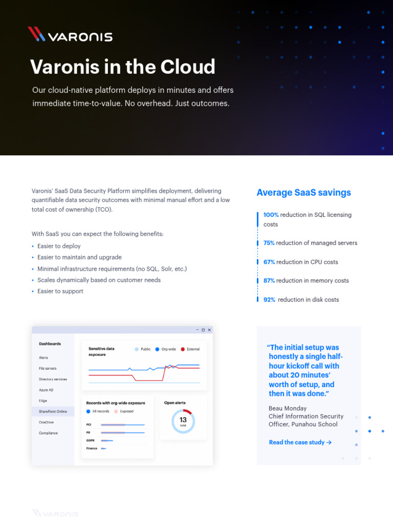 Datasheet - Varonis SaaS Benefits | Download Free PDF | Cloud Computing ...