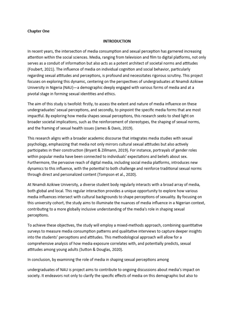 Chapter One-WPS Office | PDF | Attitude (Psychology) | Mass Media