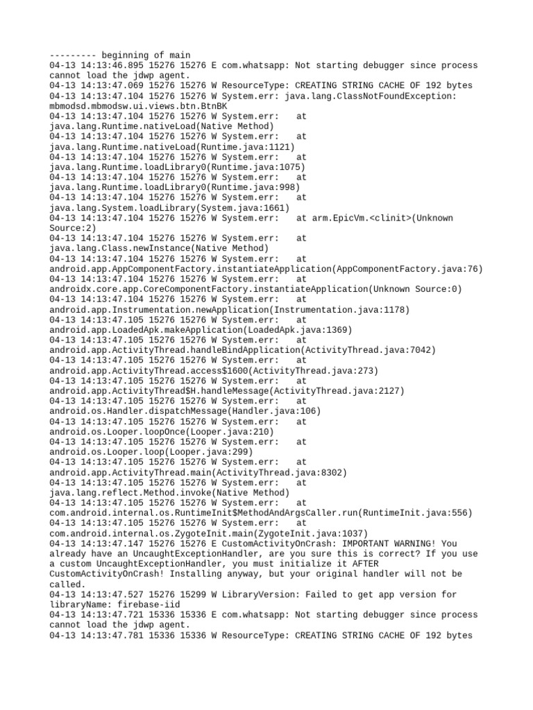 Logcat | PDF | Java (Programming Language) | Computer File