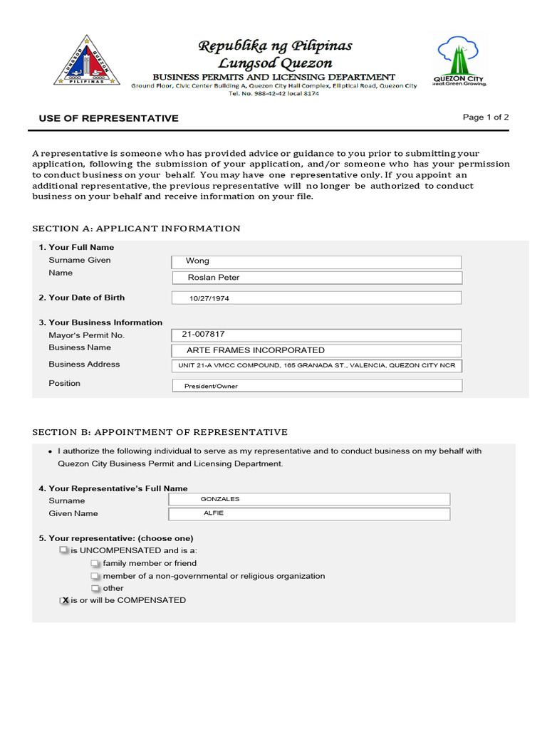 Business Authorization Letter Template | PDF | Written Communication