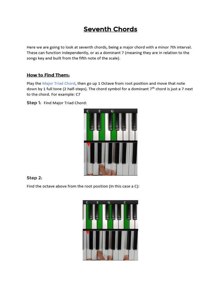 Understanding Seventh Chords Basics | PDF | Art | Poetry