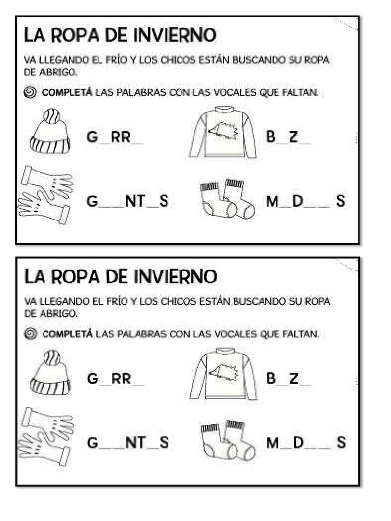 La Ropa de Invierno | PDF