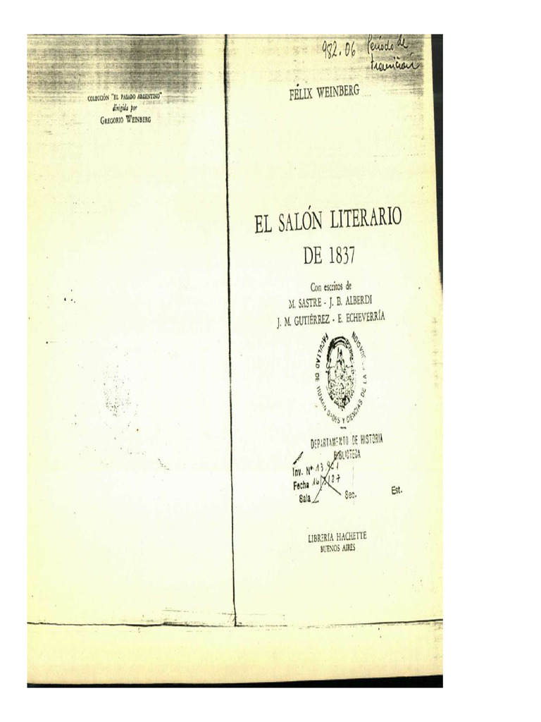 Weinberg. El Salón Literario (Introducción)_compressed | Download Free ...