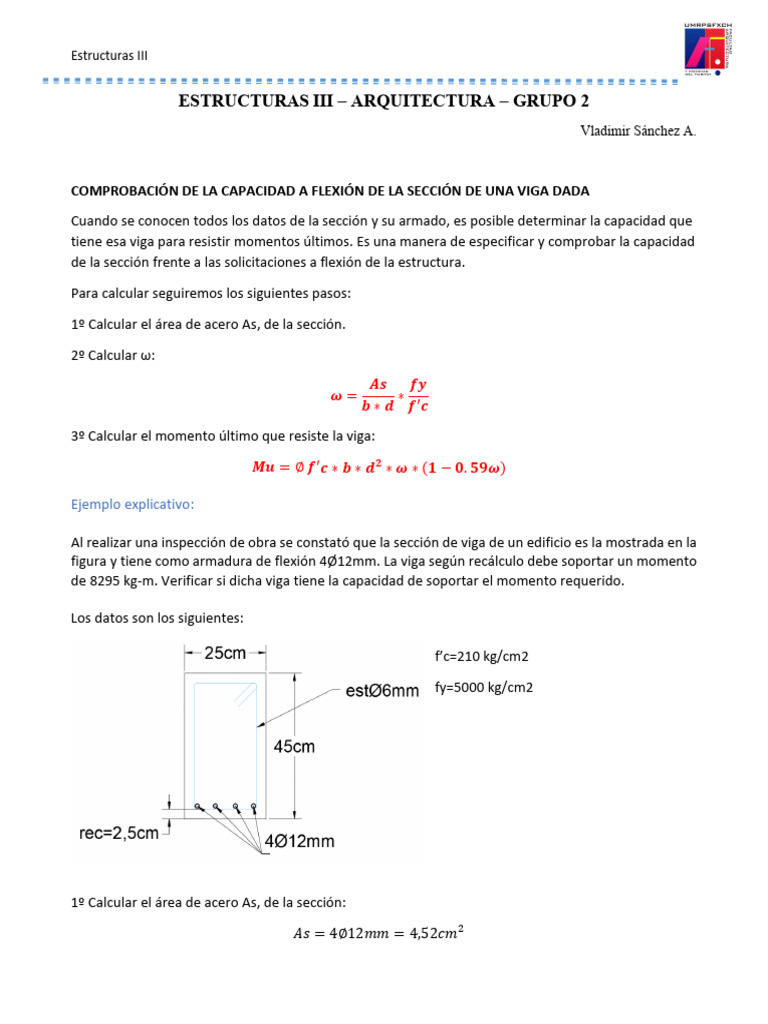 Tema 2 de estructuras 3 | PDF | Viga (Estructura) | Hormigón