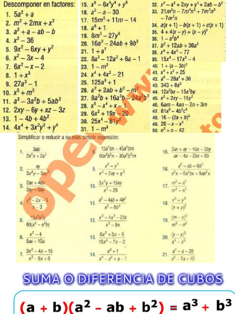 Factorizaci Ã N | PDF