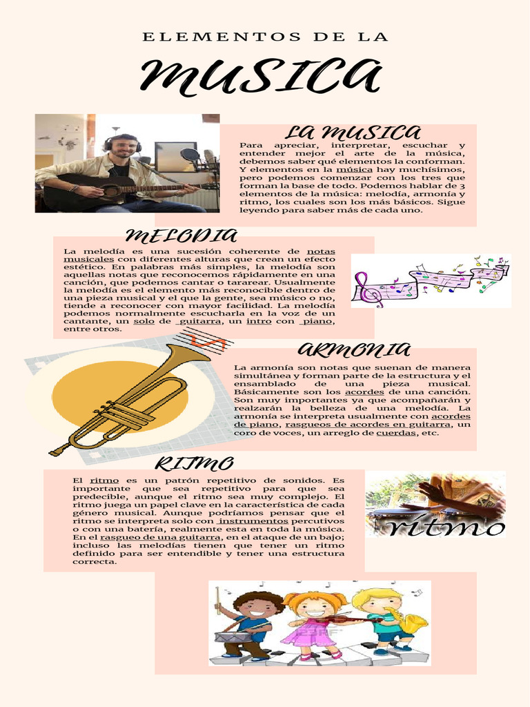 Elementos de La Musica 1 | PDF | Melodía | Ritmo