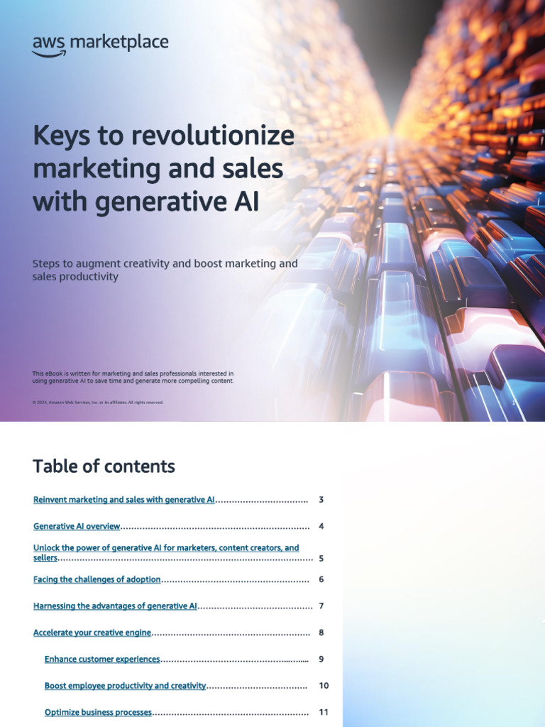 Keys To Revolutionize Marketing and Sales With Gen AI - Ebook - AWSMP | PDF | Artificial ...