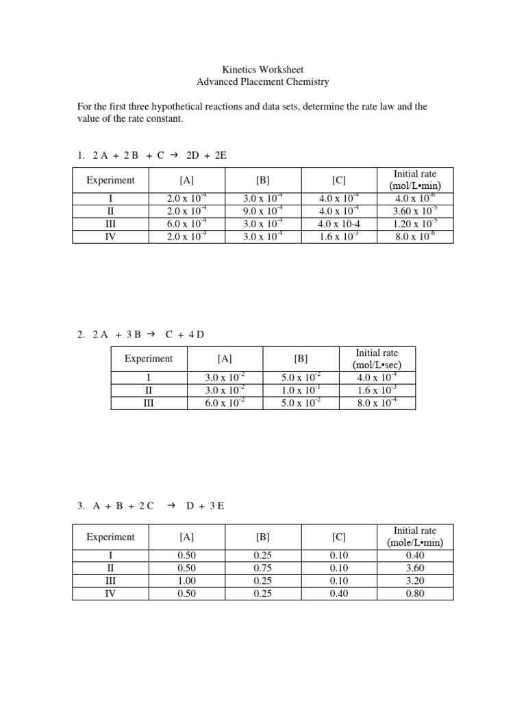 Rate Laws | PDF | Reaction Rate | Change Rate Laws | PDF | Reaction Rate | Change