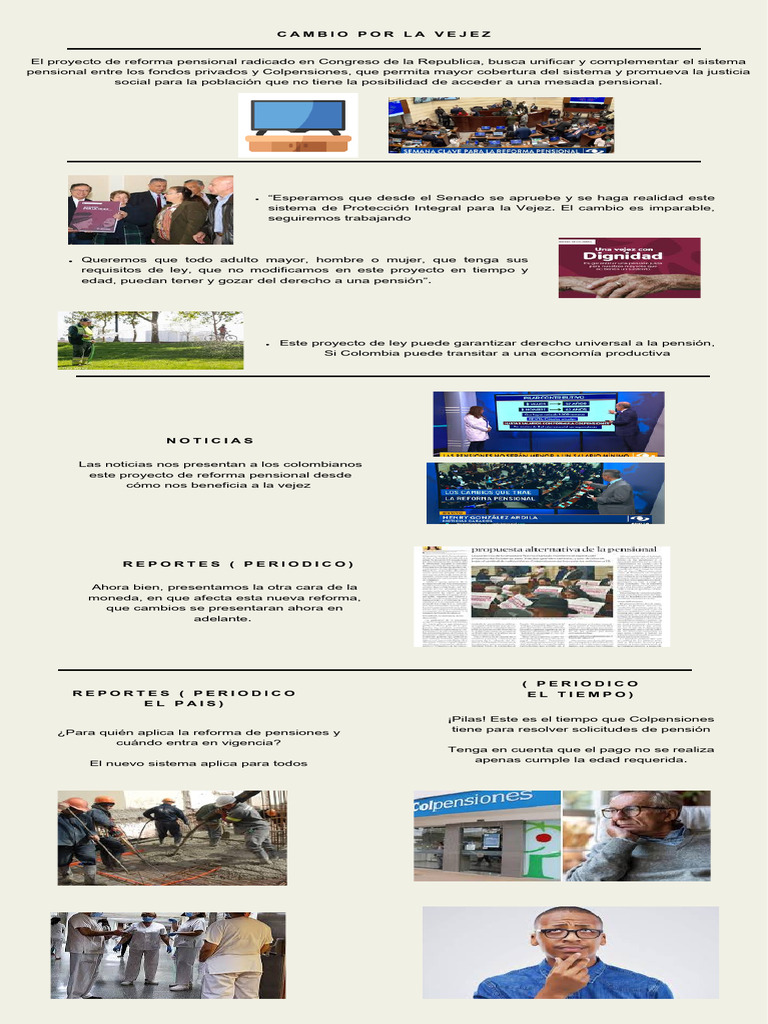 Infografía de periódico moderno ordenado colorido | PDF