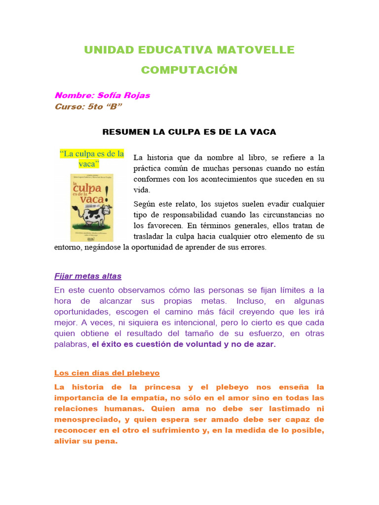 Deber Computacion Sofy | PDF | Felicidad