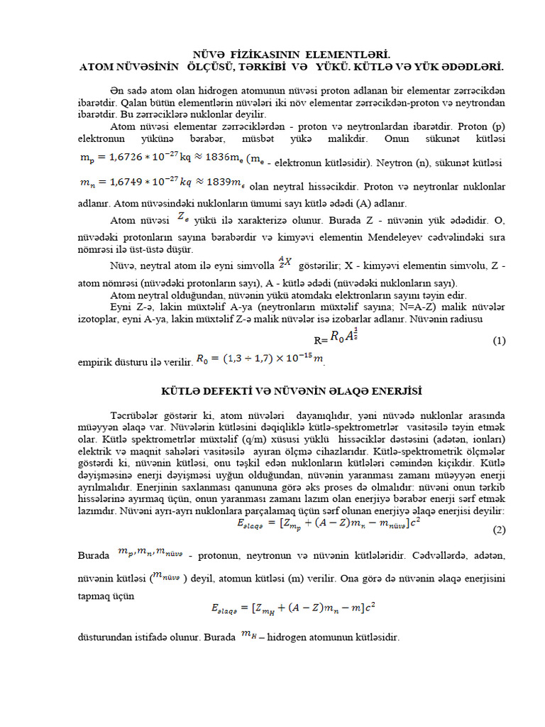 15.nuve Fizikasi | PDF