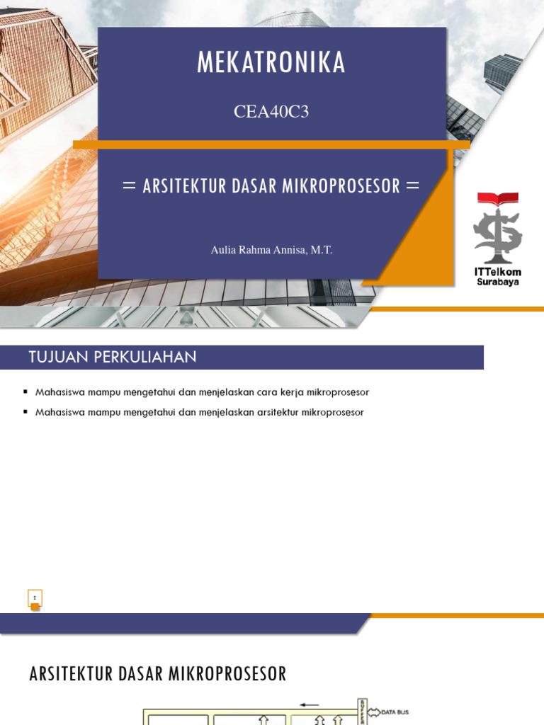 02 - Arsitektur Dasar Mikroprosesor | PDF