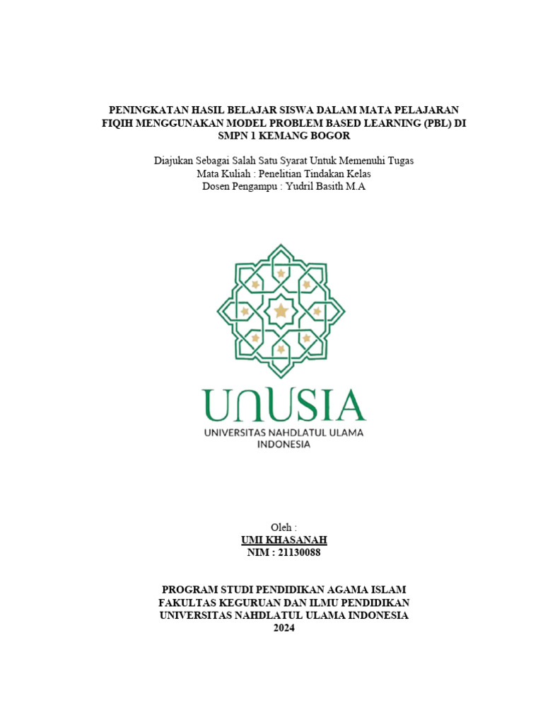 Proposal Umi (1) 2 | PDF