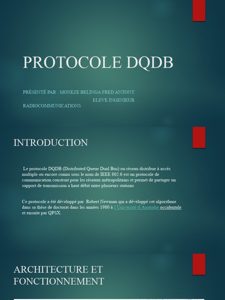 DQDB : Réseau Métropolitain Efficace | PDF | Technologies de l'information et de la ...