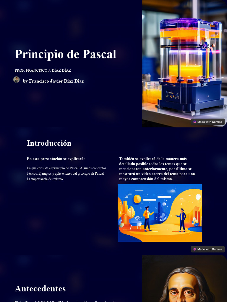 Principio de Pascal (1) | Descargar gratis PDF | Presión | Mecánica