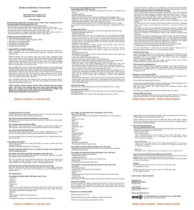Informasi Penting tentang EZERO | PDF