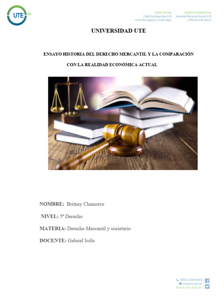 Ensayo Historia Mercantil | PDF | Comercio | Edades medias