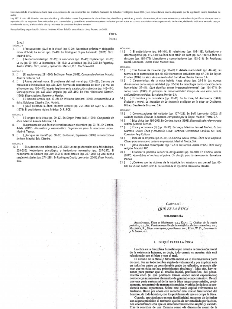 Módulo 1-Ética | PDF | Moralidad