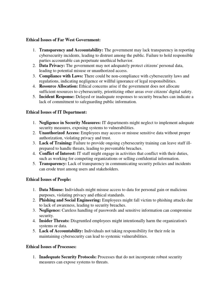 Professional Ethical Issues - 15 - July - 2024 | PDF | Security ...