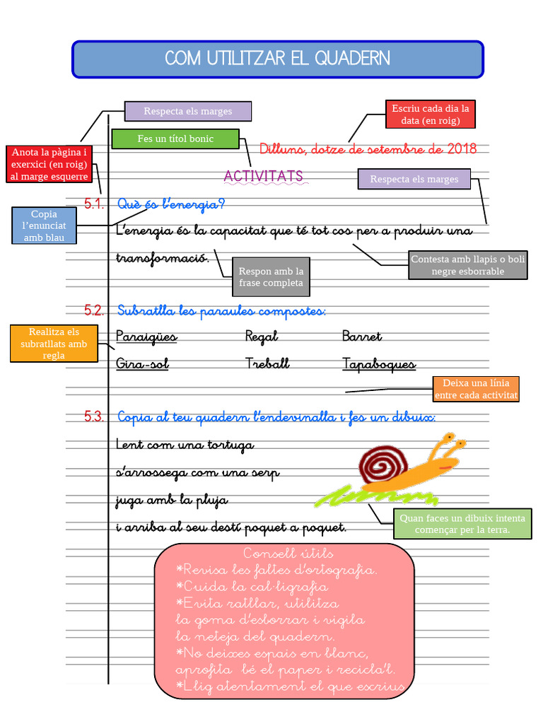 EXPLICACIÓ LLIBRETA 2n Cicle | PDF