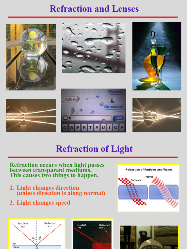 Refraction and Lenses 2021 | PDF | Glass Engineering And Science | Atomic