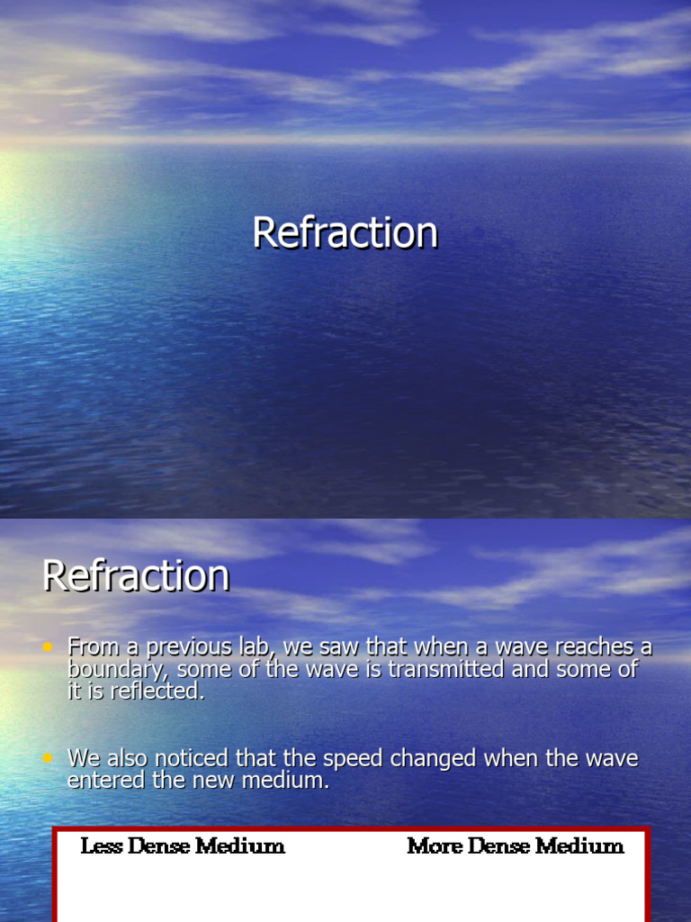 Understanding Light Refraction Basics | PDF | Refraction | Refractive Index