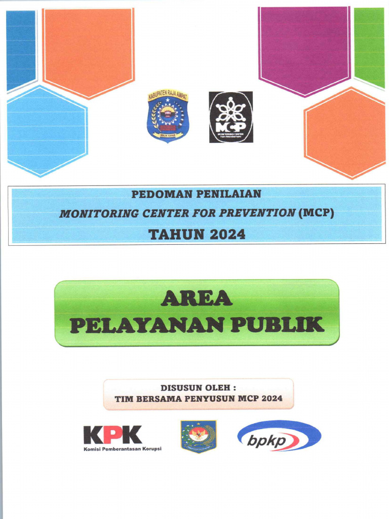 Pedoman MCP Area Pelayanan Publik | PDF