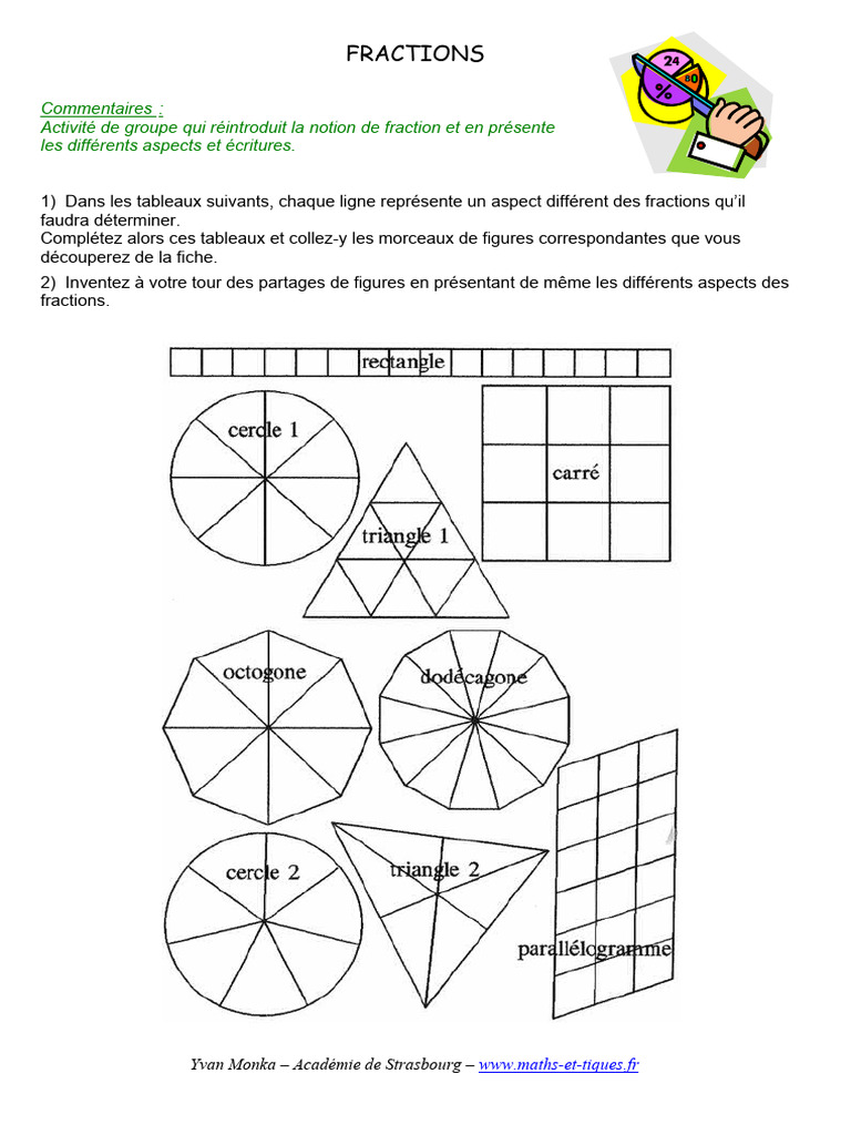 Introduction aux Fractions pour Élèves | PDF | Méthodes et références ...