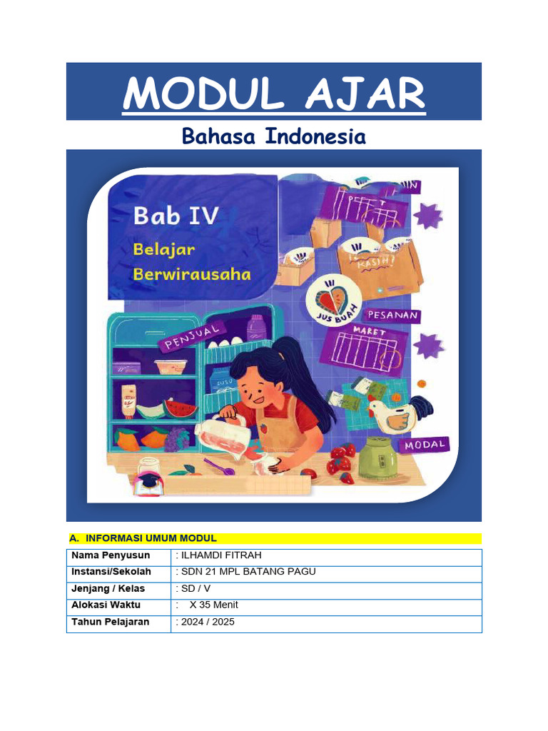 BAB 4 - MA B Indo Kls 5 | PDF
