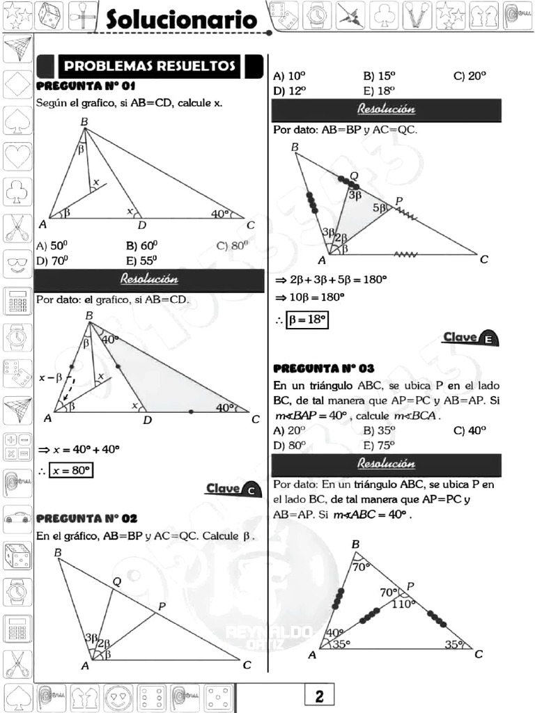 GEOMETRÍA | PDF | Geometría triangular | Geometría Elemental