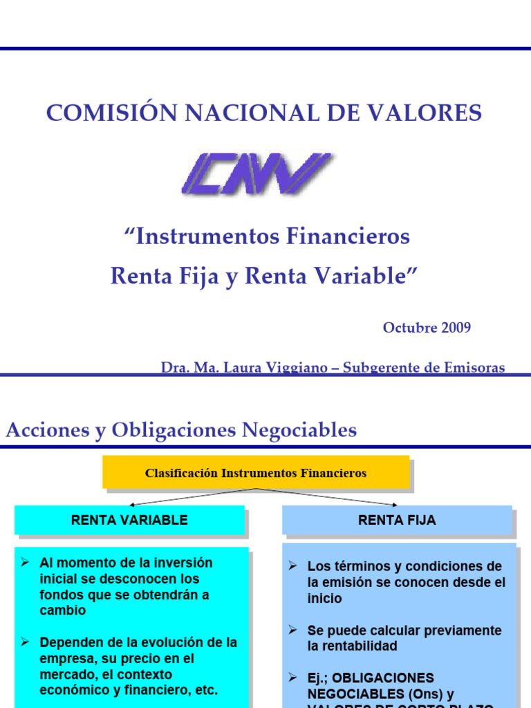 Instrumentos Financieros - Viggiano | PDF | Compartir (Finanzas) | Bolsa